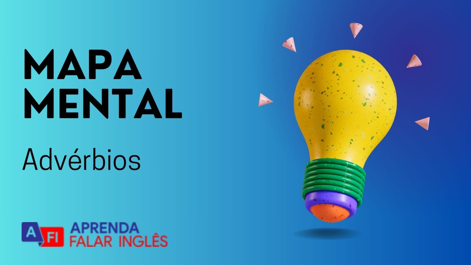 Mind Map: English Adverbs | Mapa Mental: Advérbios em Inglês