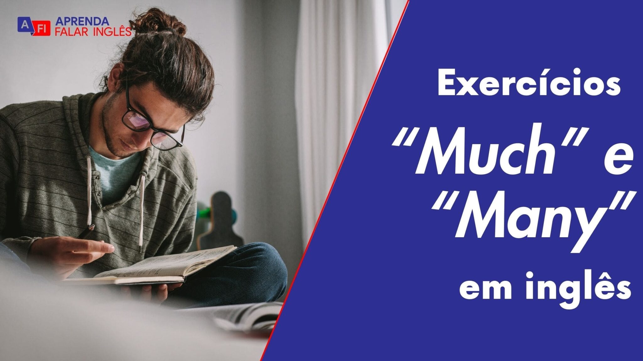 Exercícios com "much" e "many" em Inglês